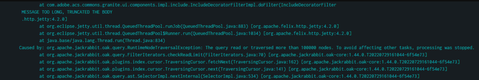 Query Traversal Issue While Accesing The Asset Share Common Home Page