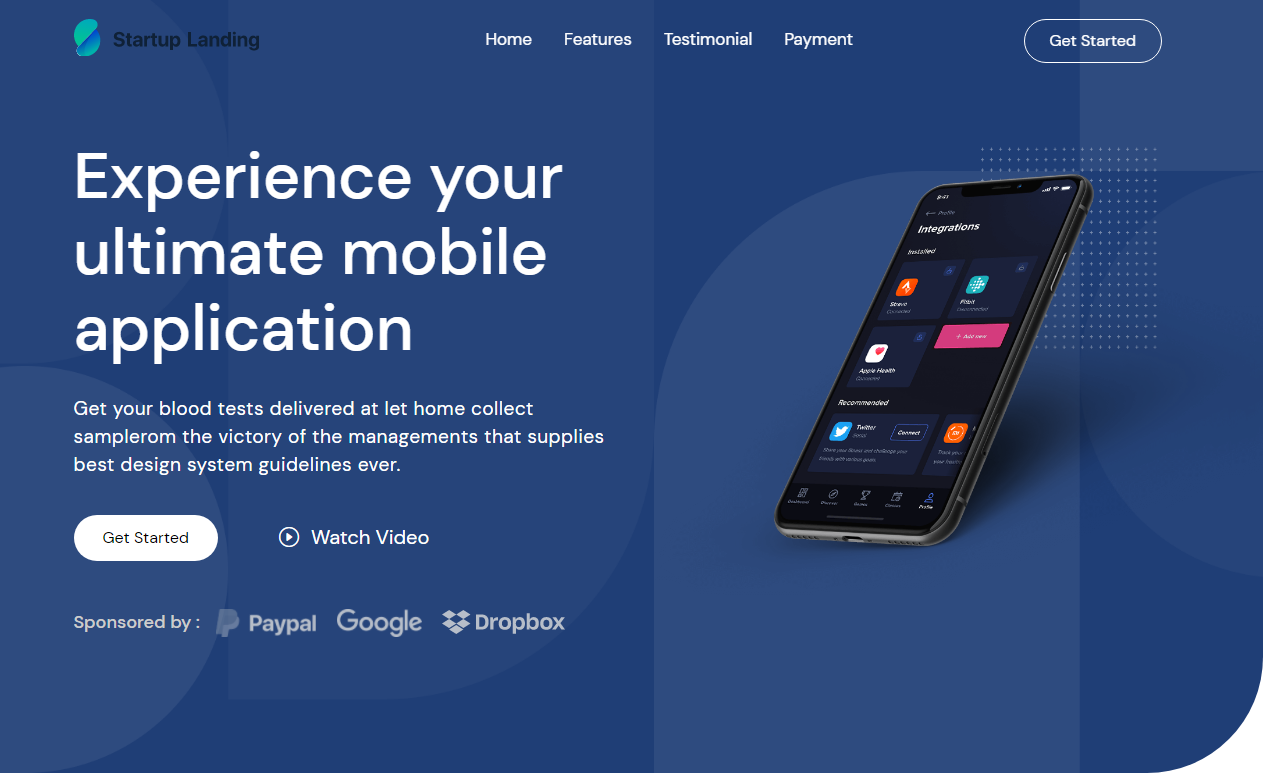 GitHub - jqsmiin/landing-page: Responsive landing page created with ...