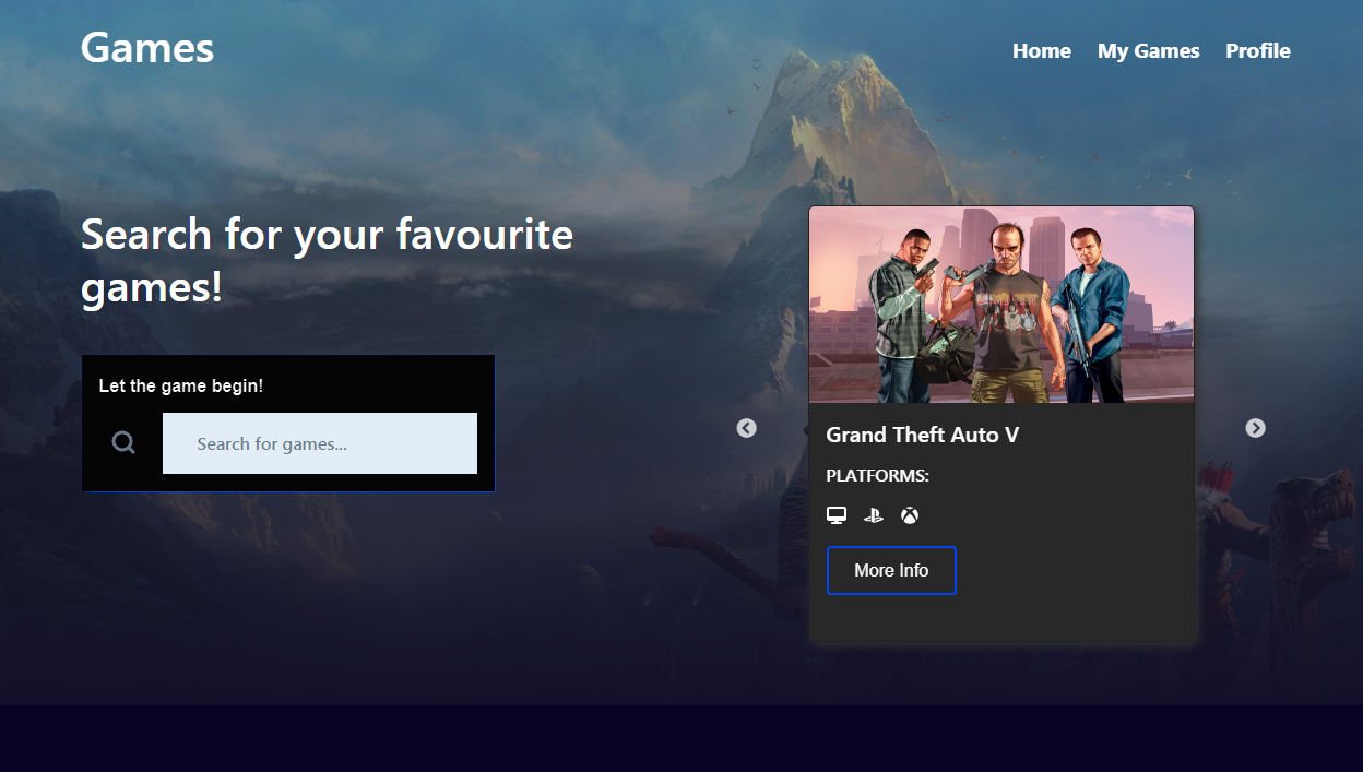 GitHub - jqsmiin/game-app: It allows the user to search for games, see details about each one ...