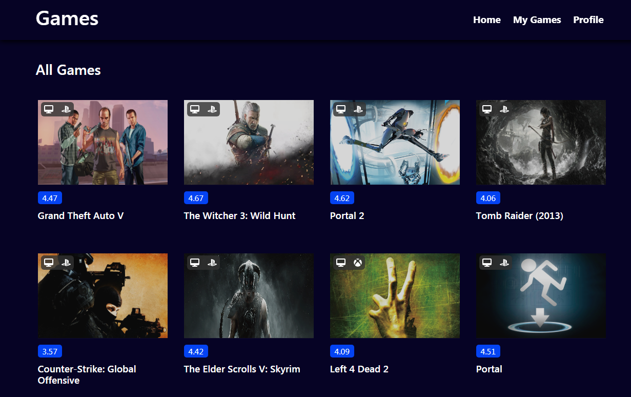 GitHub - jqsmiin/game-app: It allows the user to search for games, see ...