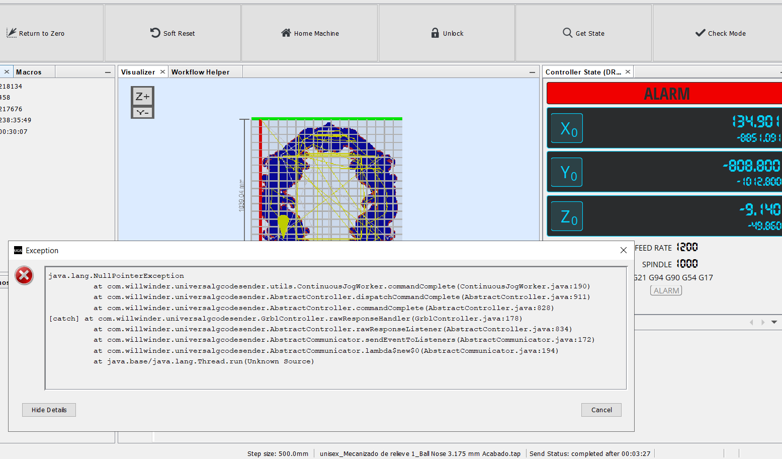 UGS Unexpected Exception error · Issue #1624 · winder/Universal-G-Code-Sender · GitHub