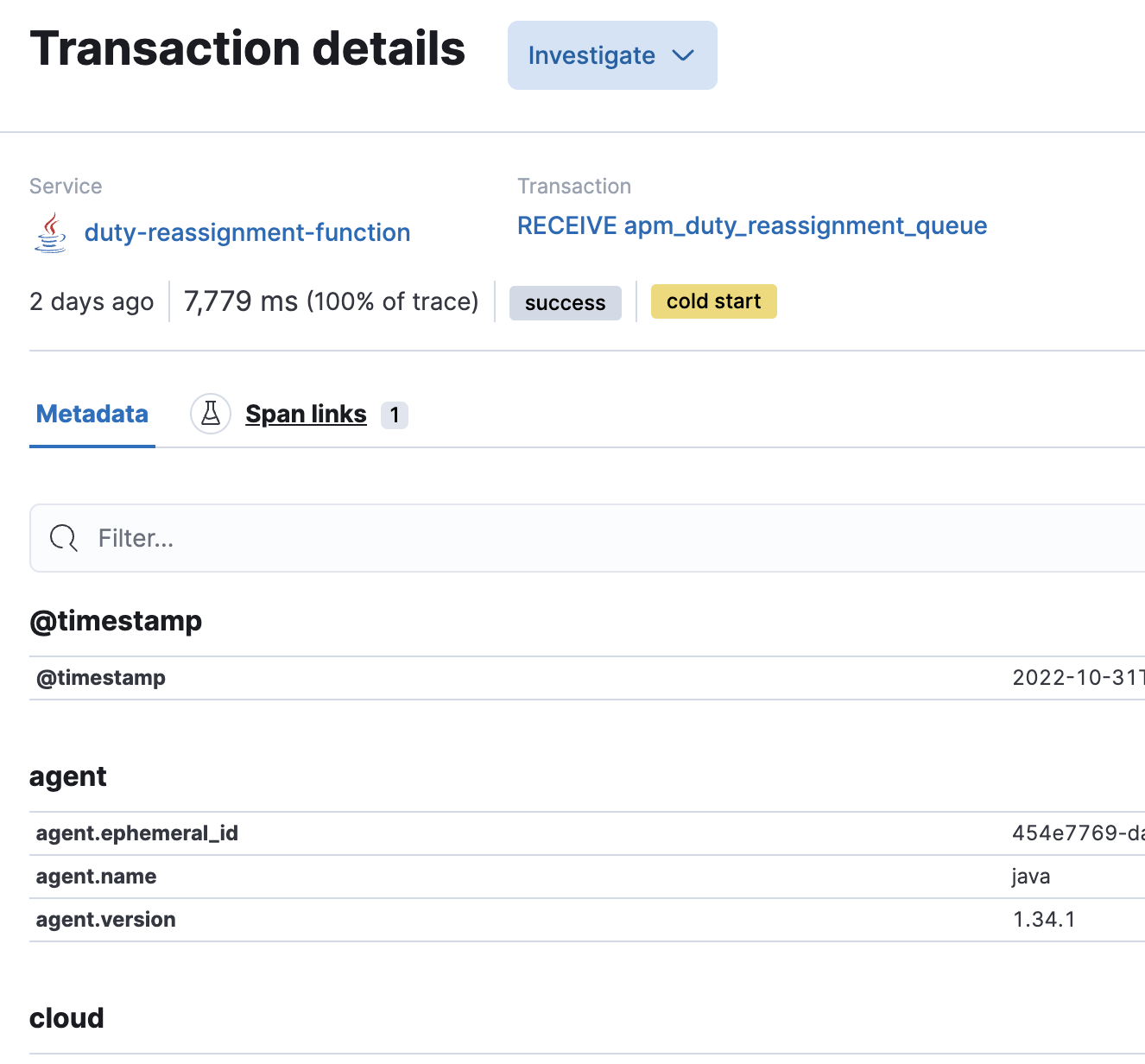 [APM] Improve navigation for span links · Issue #146606 · elastic/kibana · GitHub