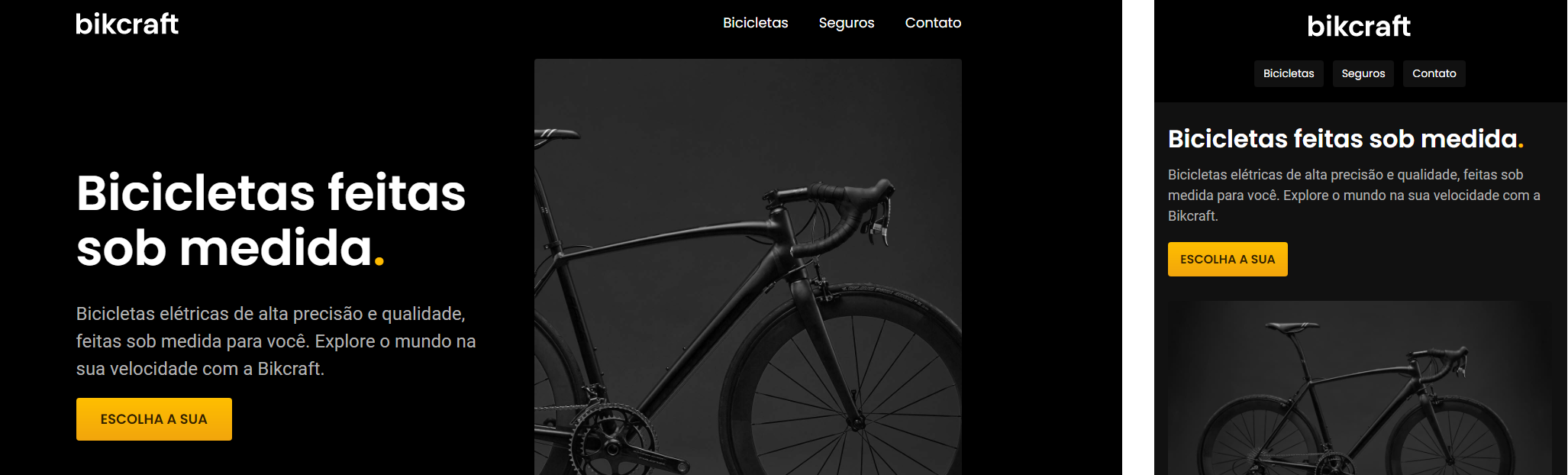 GitHub - NascimentoJhesimiel/-BIkCraft: Projeto criado no curso de HTML e CSS da Origamid