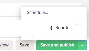 Reorder button for grid properties may hide publish options · Issue ...
