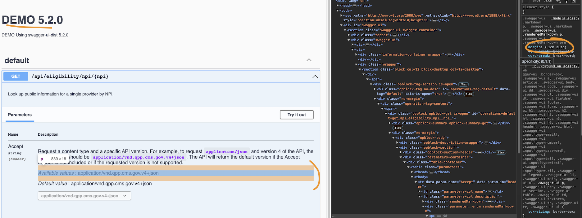Parameter values are too close together (renderedMarkdown margin set to 0 em) · Issue #9241 ...