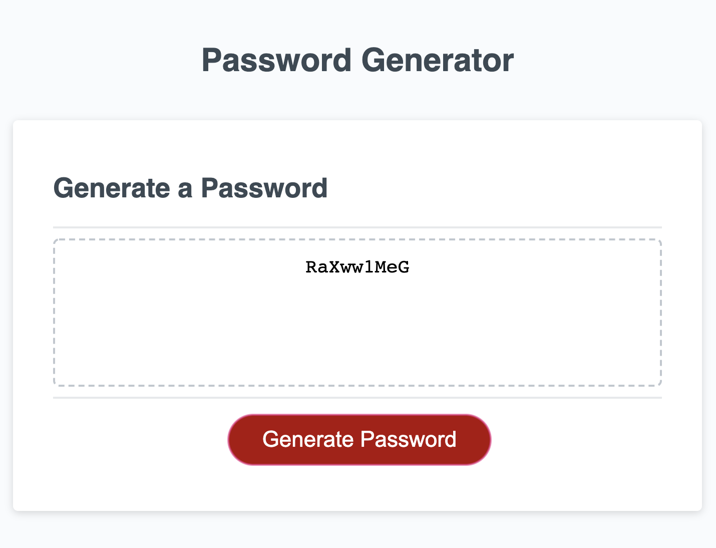 GitHub - nicolalenee/pw-generator: A JavaScript tool that allows users ...