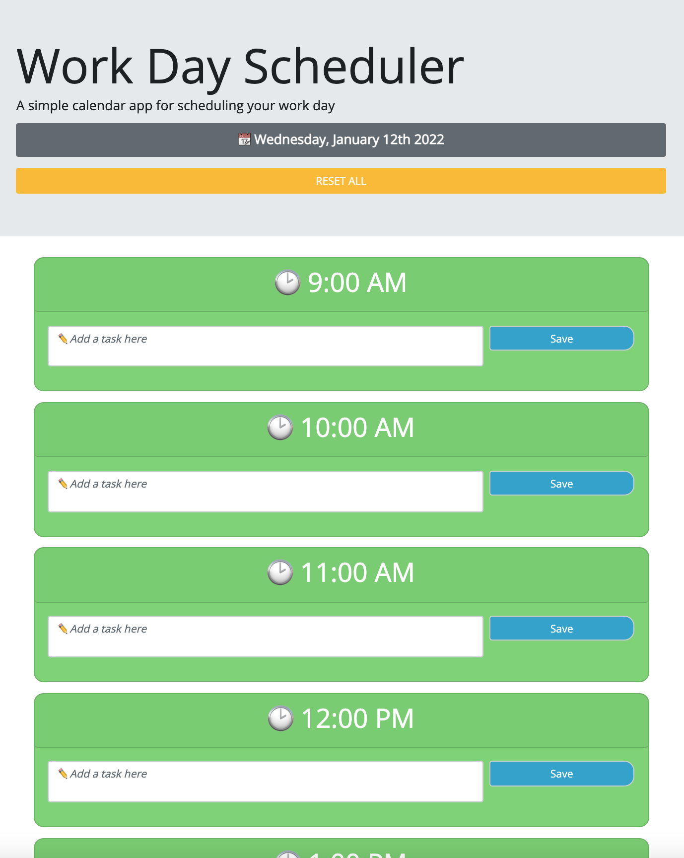 GitHub - nicolalenee/workday-schedule: An hourly planner for the workday