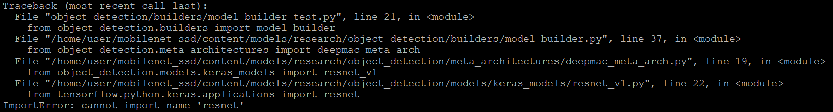 Object Detection Importerror Cannot Import Name Resnet · Issue 10213 · Tensorflow Models