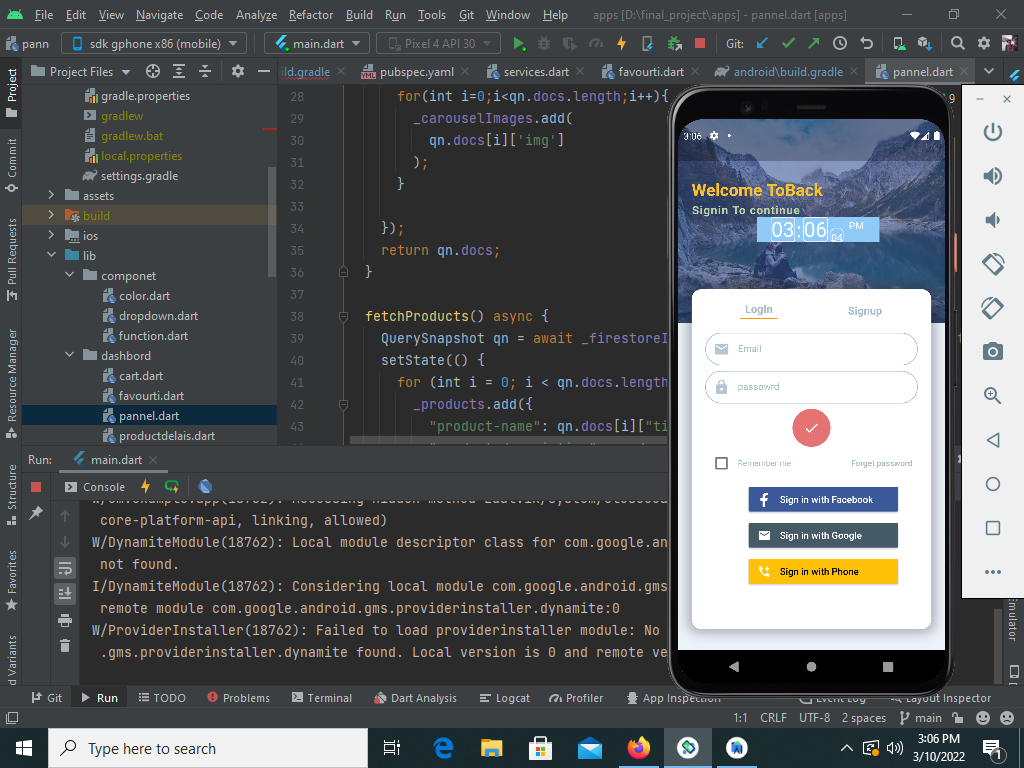 GitHub - HiraAshrafi/ecommarce-project-with-flutter