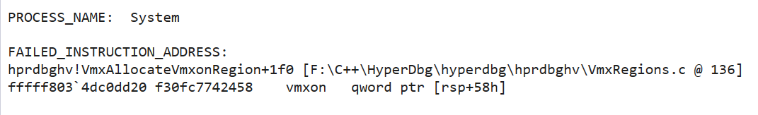 Bsod · Issue #30 · HyperDbg/HyperDbg · GitHub