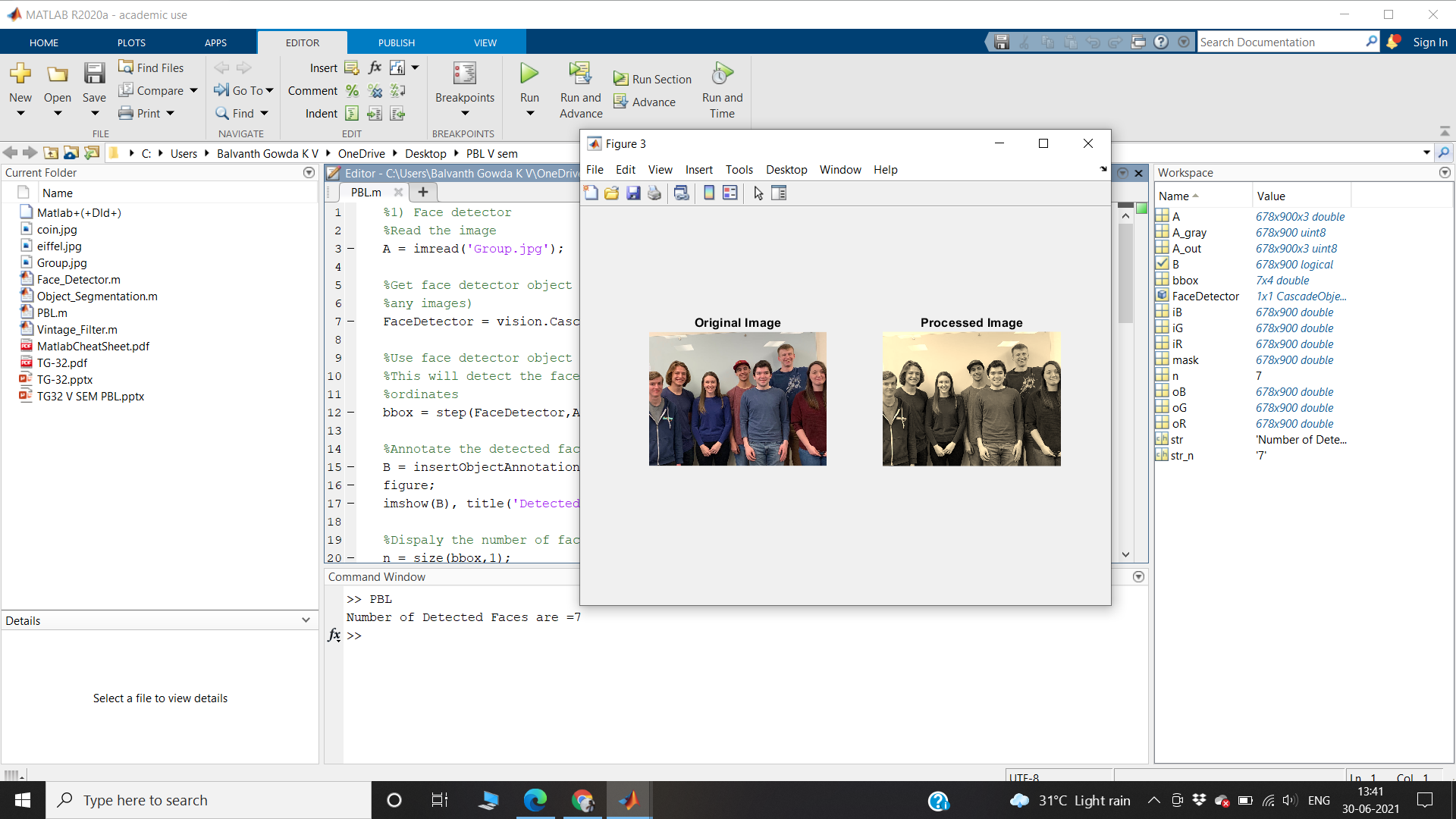 Github Balvanth Gowdaface Recognition And Object Detection Implemented Using Matlab It Can
