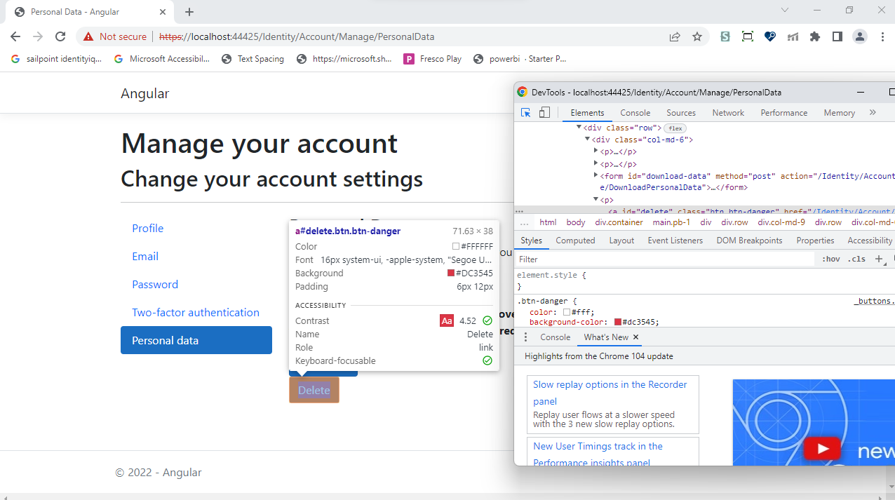 A11y_.NET Core_ASP.NETCore_BlazorWasmManageyouraccountTwoPersonalData_DevTools:Incorrect role ...