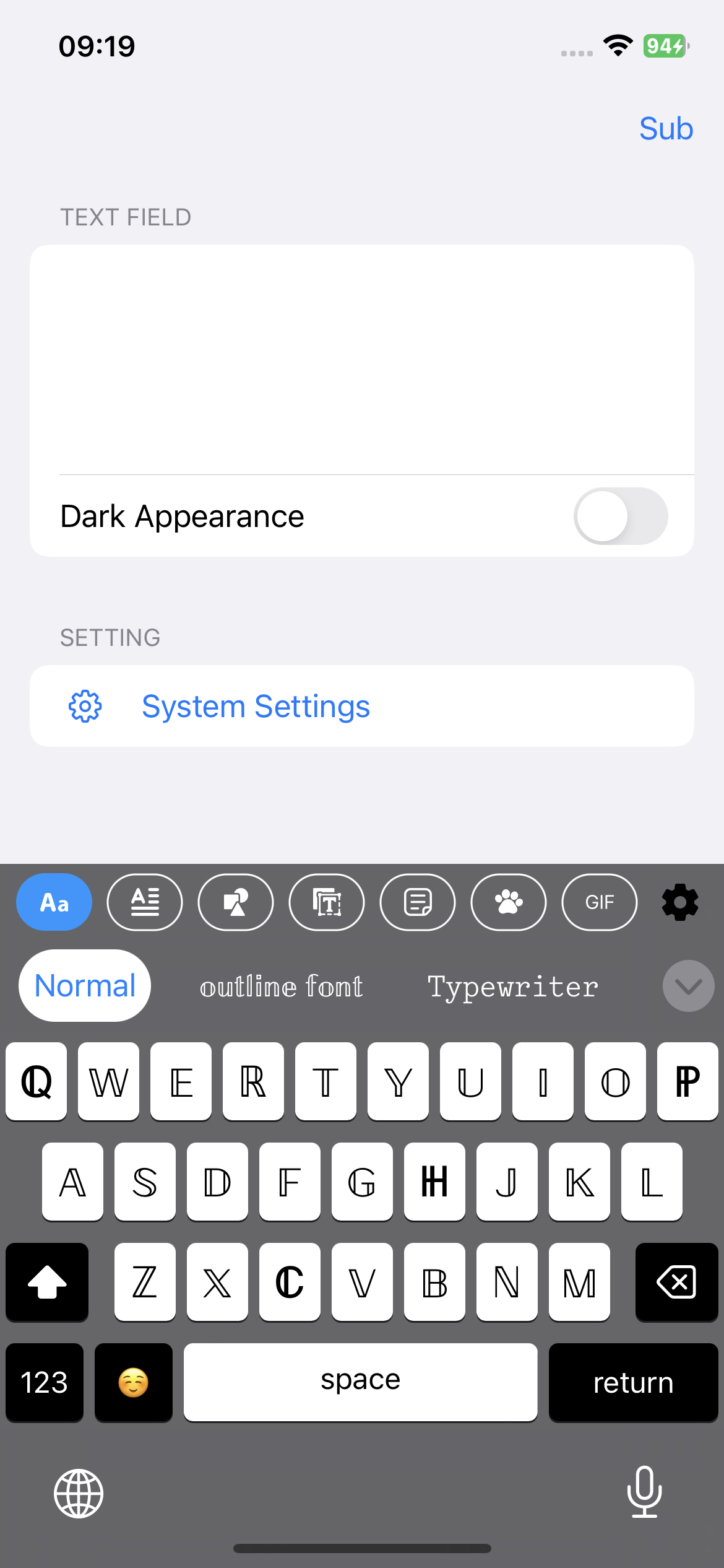 Change Input Font · Issue #307 · KeyboardKit/KeyboardKit · GitHub