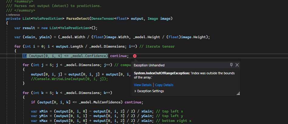 It does not work with custom onnx · Issue #5 · techwingslab/yolov5-net · GitHub