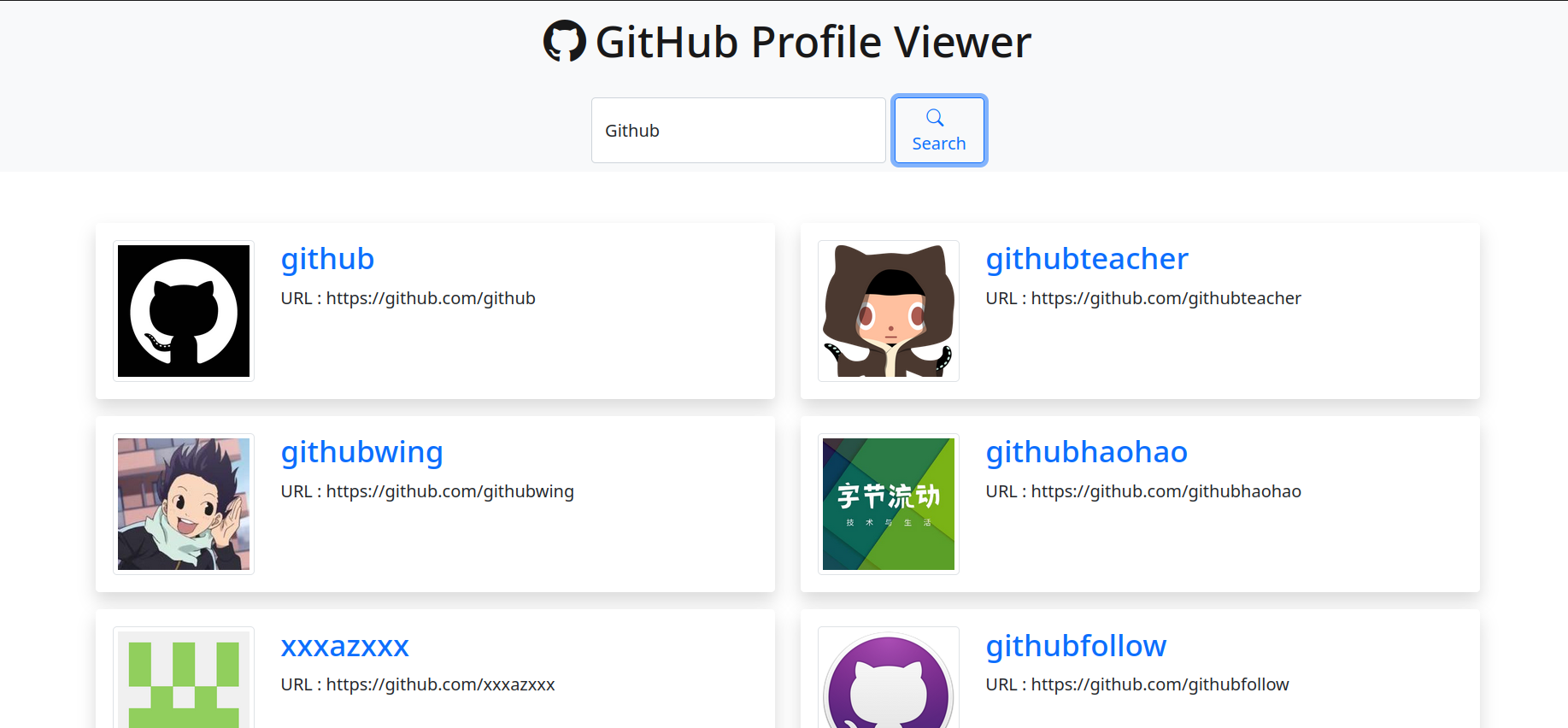 GitHub - poojasrm/GitHubProfileViewer: A Github Profile Viewer