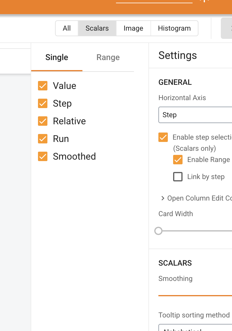 Column Customization: Add Scalar Column Editor by JamesHollyer · Pull Request #6174 · tensorflow ...