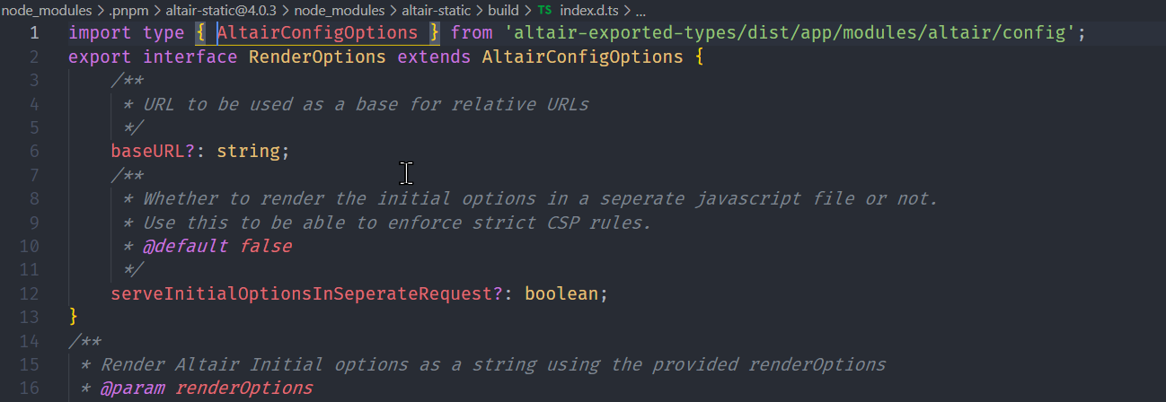 [IMPORTANT] Types are broken v4.0.3 · Issue #1571 · altair-graphql/altair · GitHub