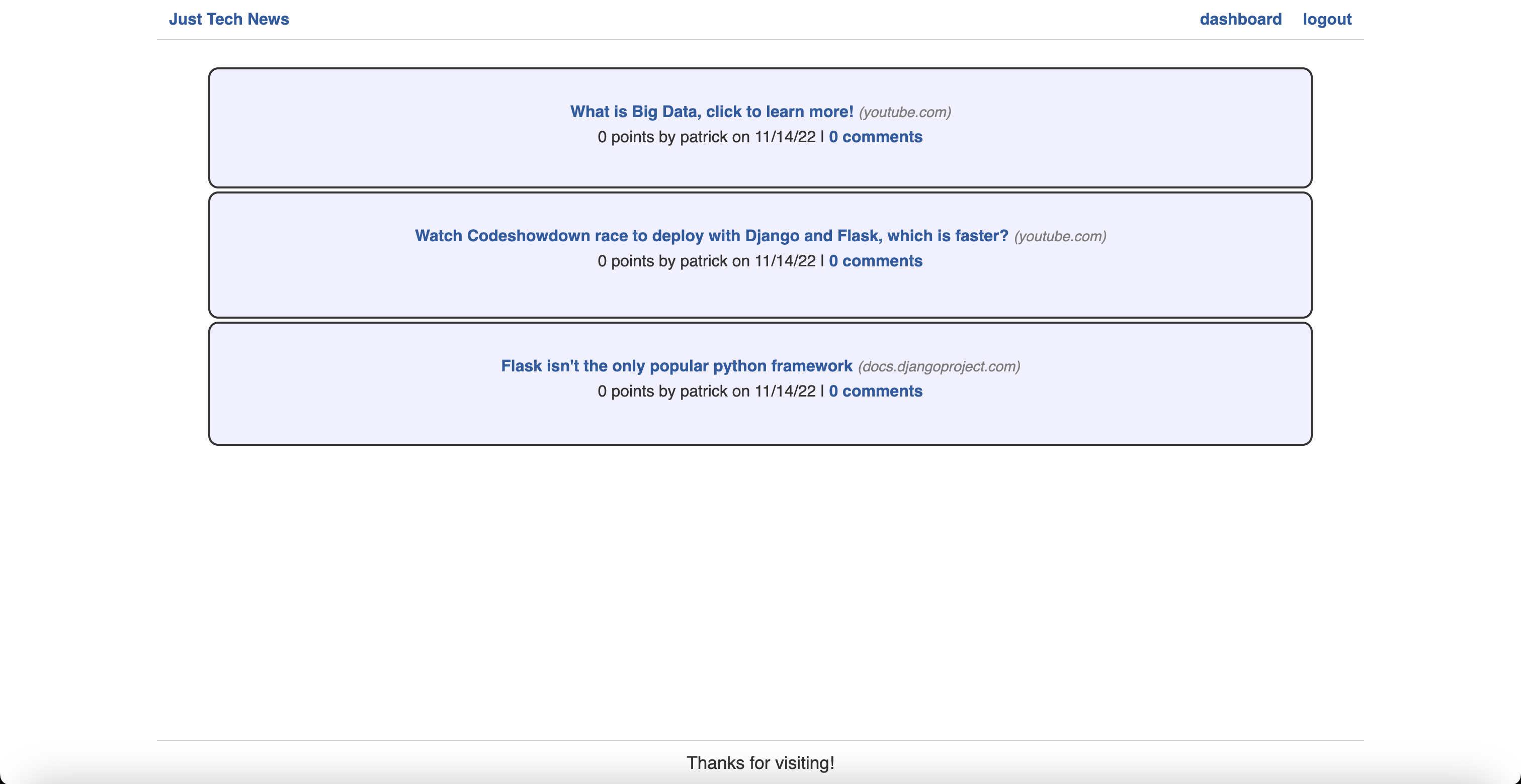 GitHub - Patrickgp/python-newsfeed: CMS-style blog site where users can create accounts and ...