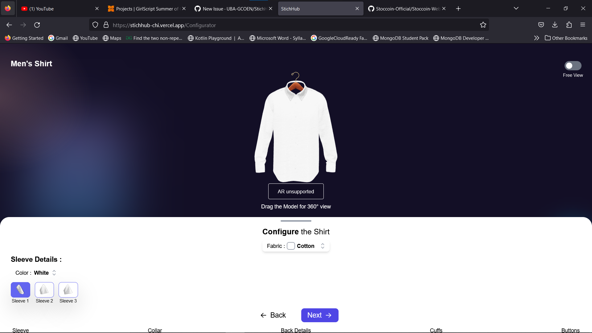 UI/UX improvements in DEMO section · Issue #16 · UBA-GCOEN/StichHub · GitHub