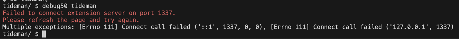 Permission denied and cannot connect to server on port 1337 using ...