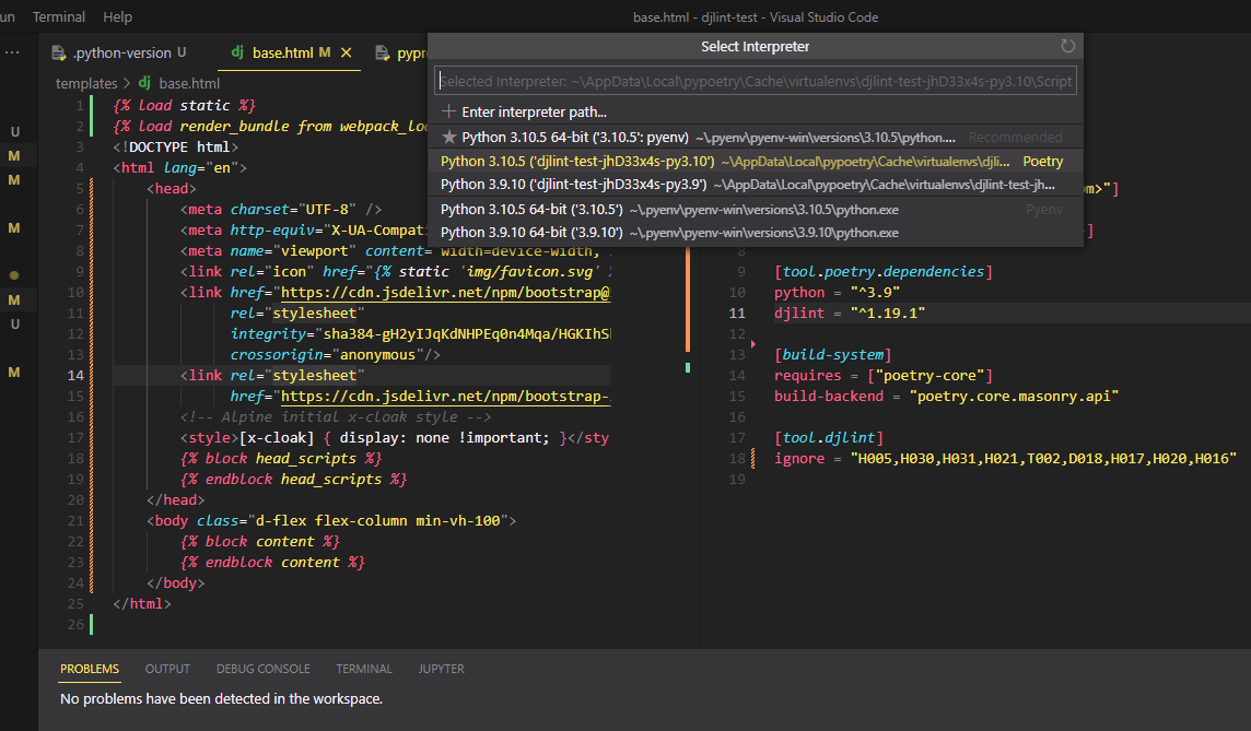 Configuration From Pyproject Toml Is Being Ignore In V2022 10 1 · Issue 83 · Djlint Djlint
