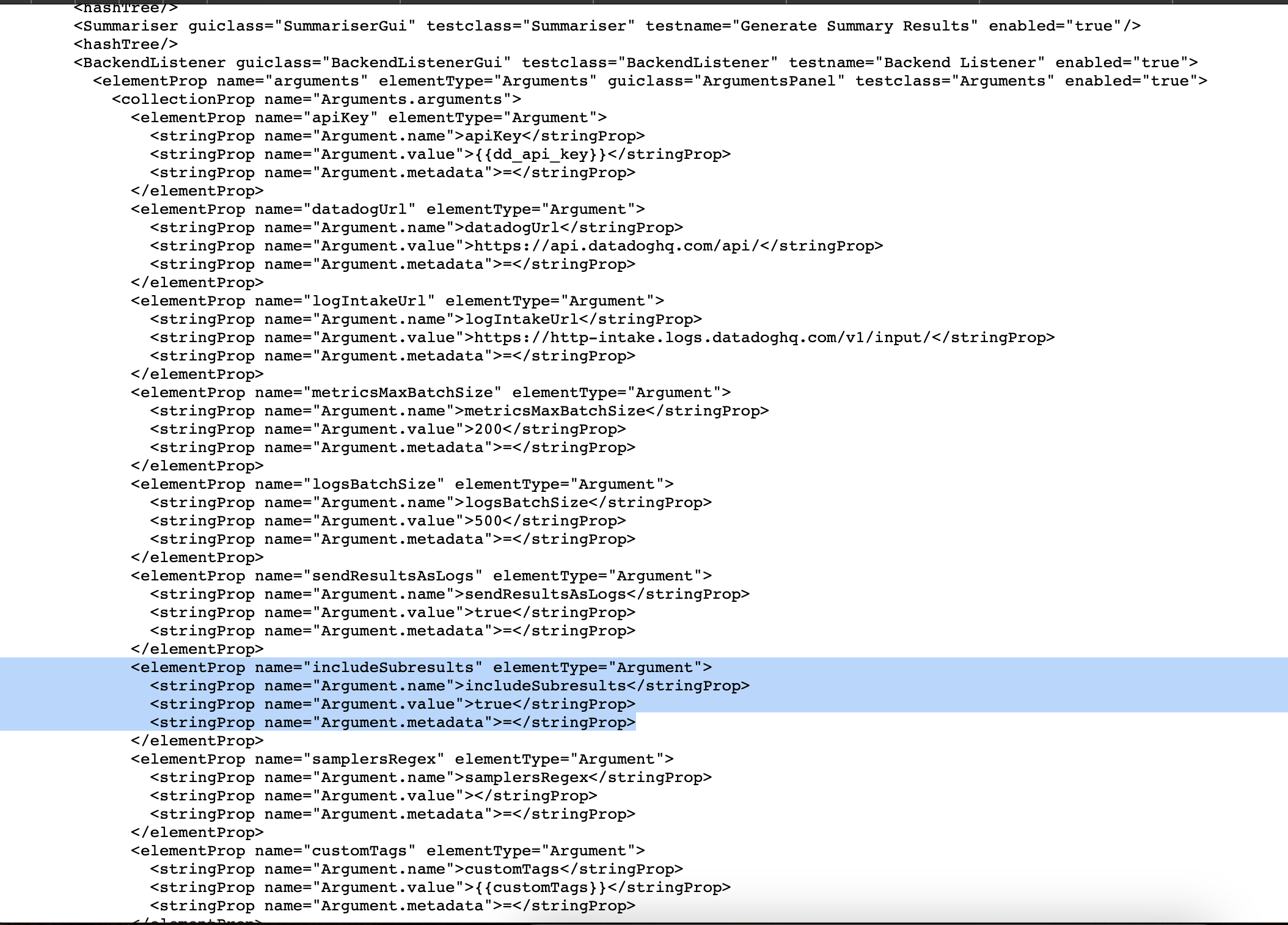 When We Set Includesubresults To True Or Blank Is Not Sending All Metrics Its Supposed To Send