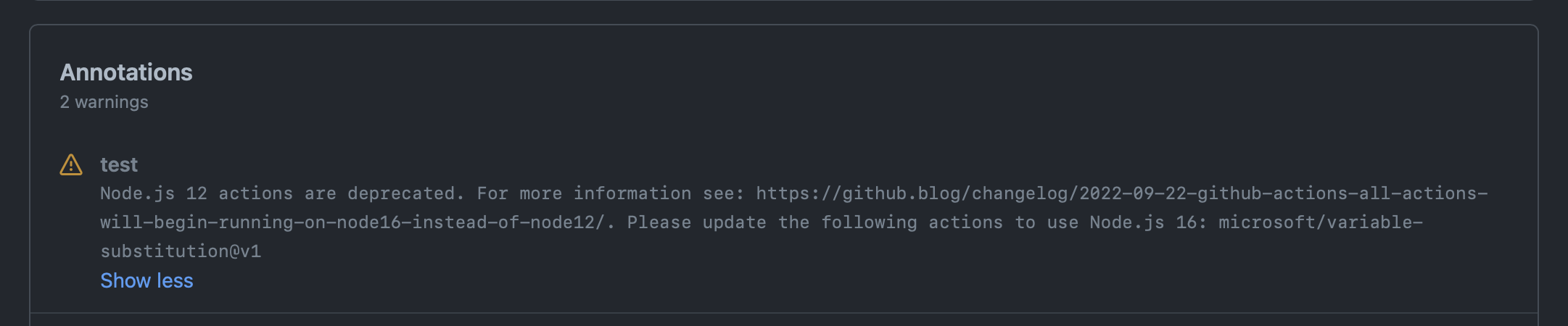 Bump Version To Node Js 16 · Issue 44 · Microsoft Variable Substitution · Github