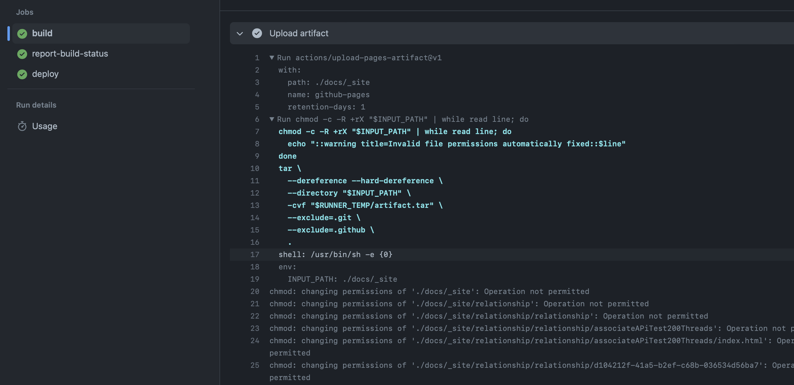 GitHub trying to do chmod on every single file and slowing down deploy · Issue #48 · actions ...