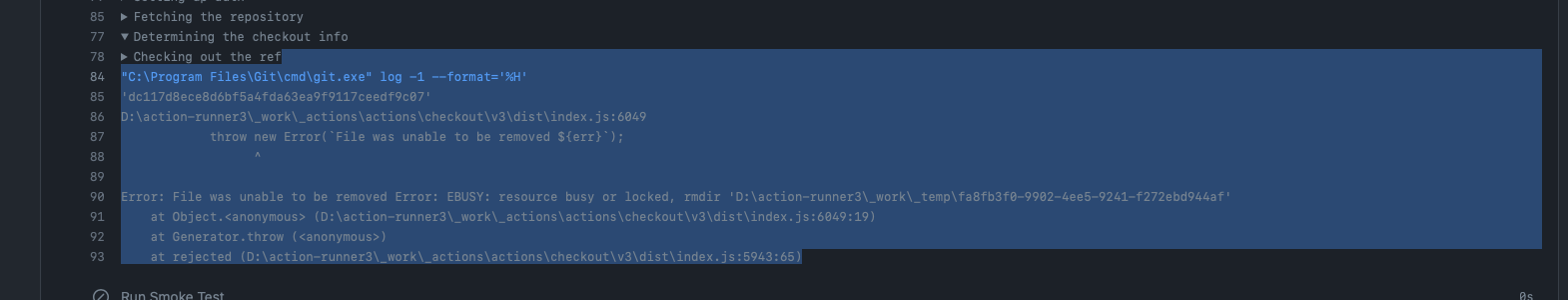 Error with checkout on self hosted Windows Runner · Issue #1388 · actions/checkout · GitHub
