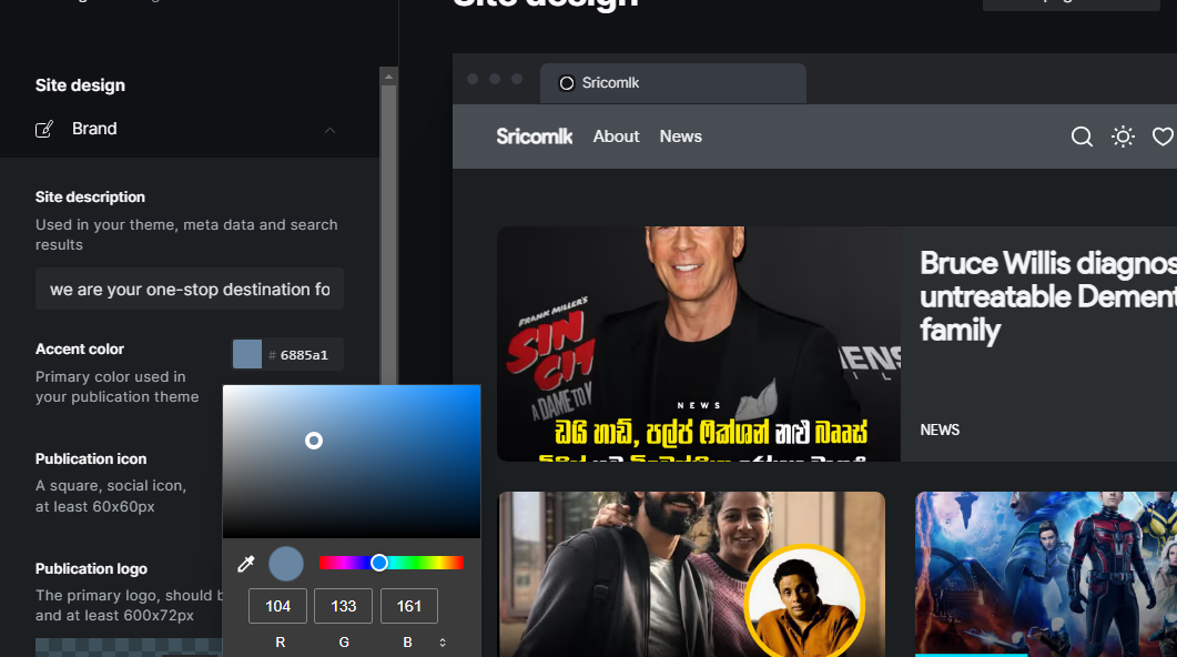 Issue: Dark/Light mode color Palette Issues in Theme Parts · Issue #299 · royalfig/smart · GitHub