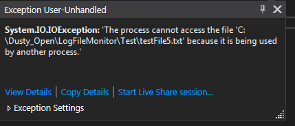 process not sharing file for RW · Issue #30429 · dotnet/runtime · GitHub