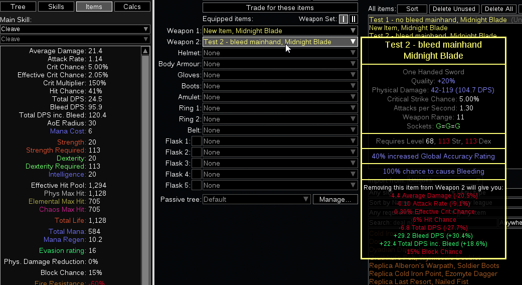 Skills that attack using dual wield calculating ailments incorrectly · Issue #5228 ...
