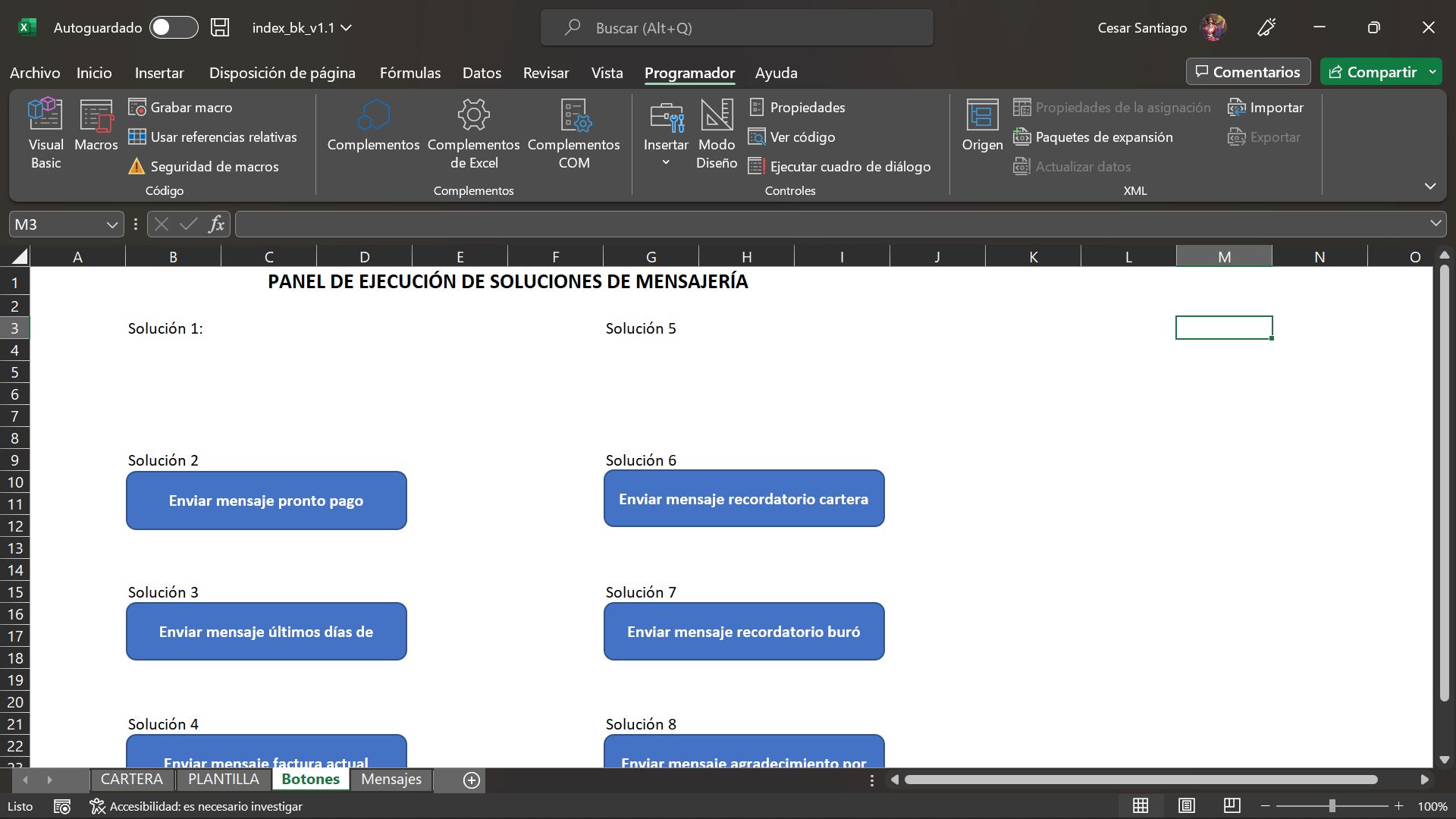 GitHub - Cesar312B/Macros-Exel-: Envió de mensajes de cobranza utilizando macros de Excel y la ...