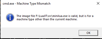LuaJIT failed to build with MSVC on windows ARM64 · Issue #820 · LuaJIT/LuaJIT · GitHub
