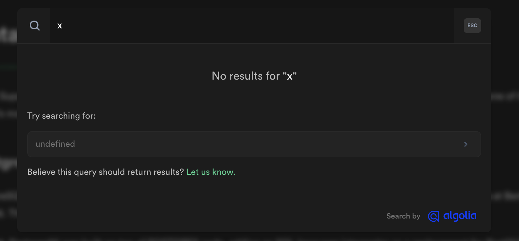 `undefined` suggested when you search docs with query: · Issue #11307 · supabase/supabase · GitHub