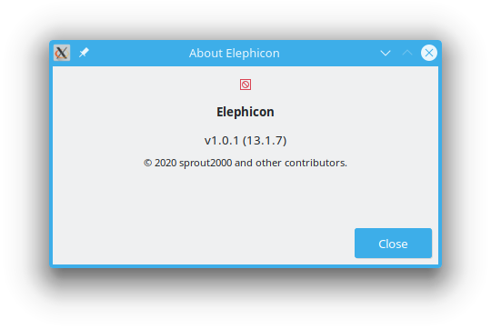 Missing icon in About page. · Issue #167 · sprout2000/elephicon · GitHub