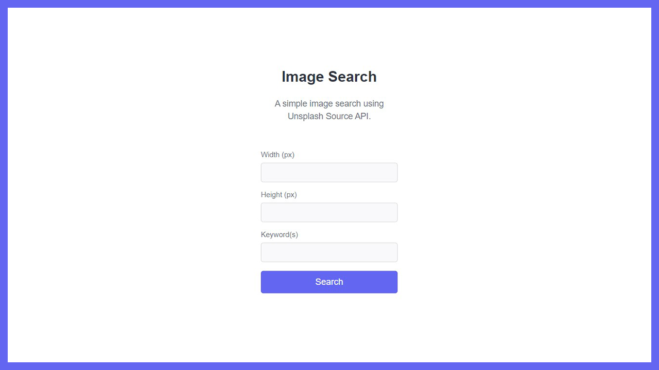 GitHub - RaoPY/imgsearch: A simple image search using Unsplash Source API.