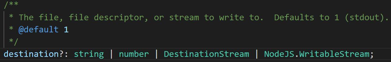 can not using a simple object that containing write function to be the destination · Issue #428 ...