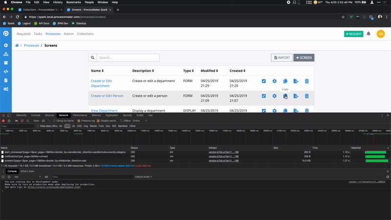 No visual confirmation of duplicated screen · Issue #1751 · ProcessMaker/processmaker · GitHub