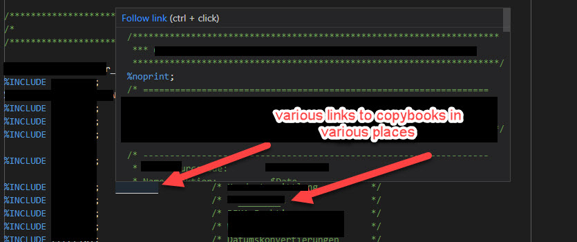 Random Links in the copybook · Issue #136 · IBM/zopeneditor-about · GitHub