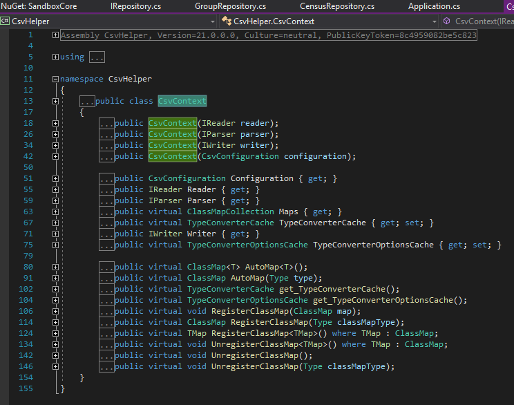 CsvHelper.Configuration.IWriterConfiguration.TypeConverterOptionsCache no longer accessible in ...