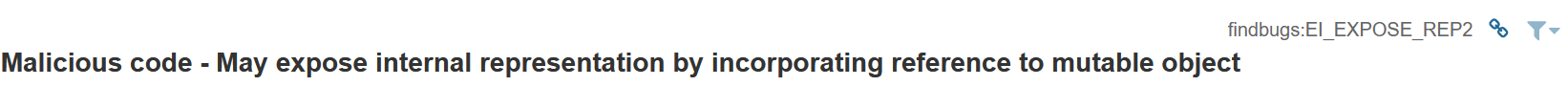 Findbugs Rule Eiexposerep Is Not Active In Sonar · Issue 492 · Spotbugssonar Findbugs