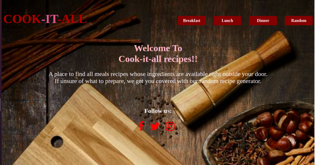 GitHub - Kisavi/KITCHEN-RECIPE