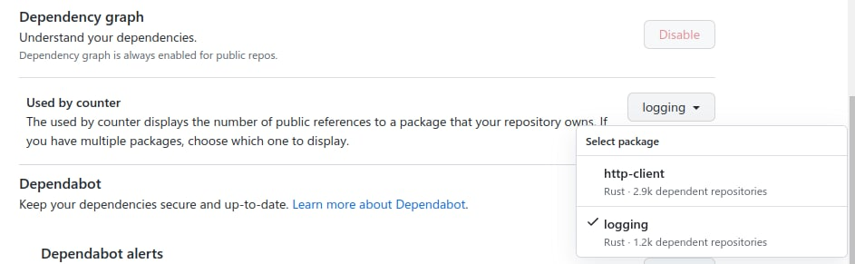 In Dependency graph, the package is not detected correctly. · community · Discussion #33890 · GitHub