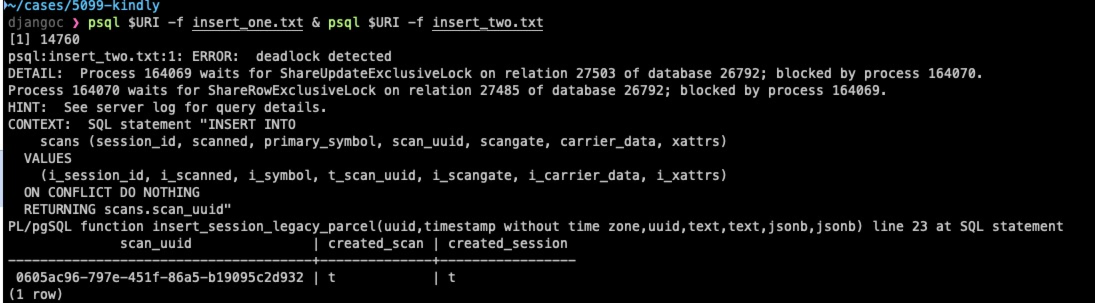 Bug Deadlock While Concurrent Inserts Into A Hypertable Thats Linked With A Foreign Key