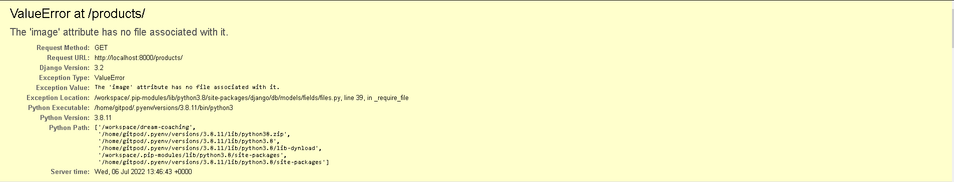The 'image' attribute has no file associated with it. · Issue #28 · GitHub-Harrison/dream ...