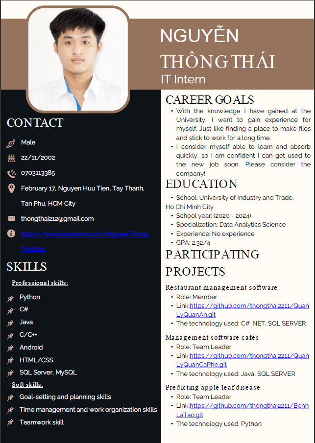 GitHub - thongthai2211/CV_ThucTap