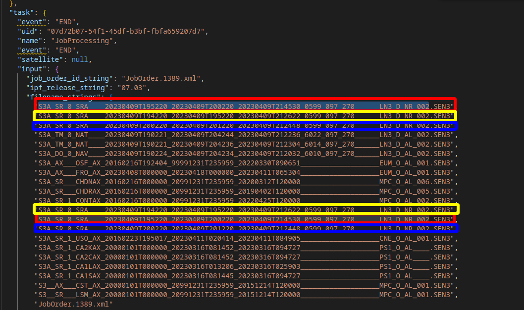 [TRACE][RS CORE MONITORING] S1-L1, S1-L2, S3-SL1, S3-OL1 and S3-OL2 ...