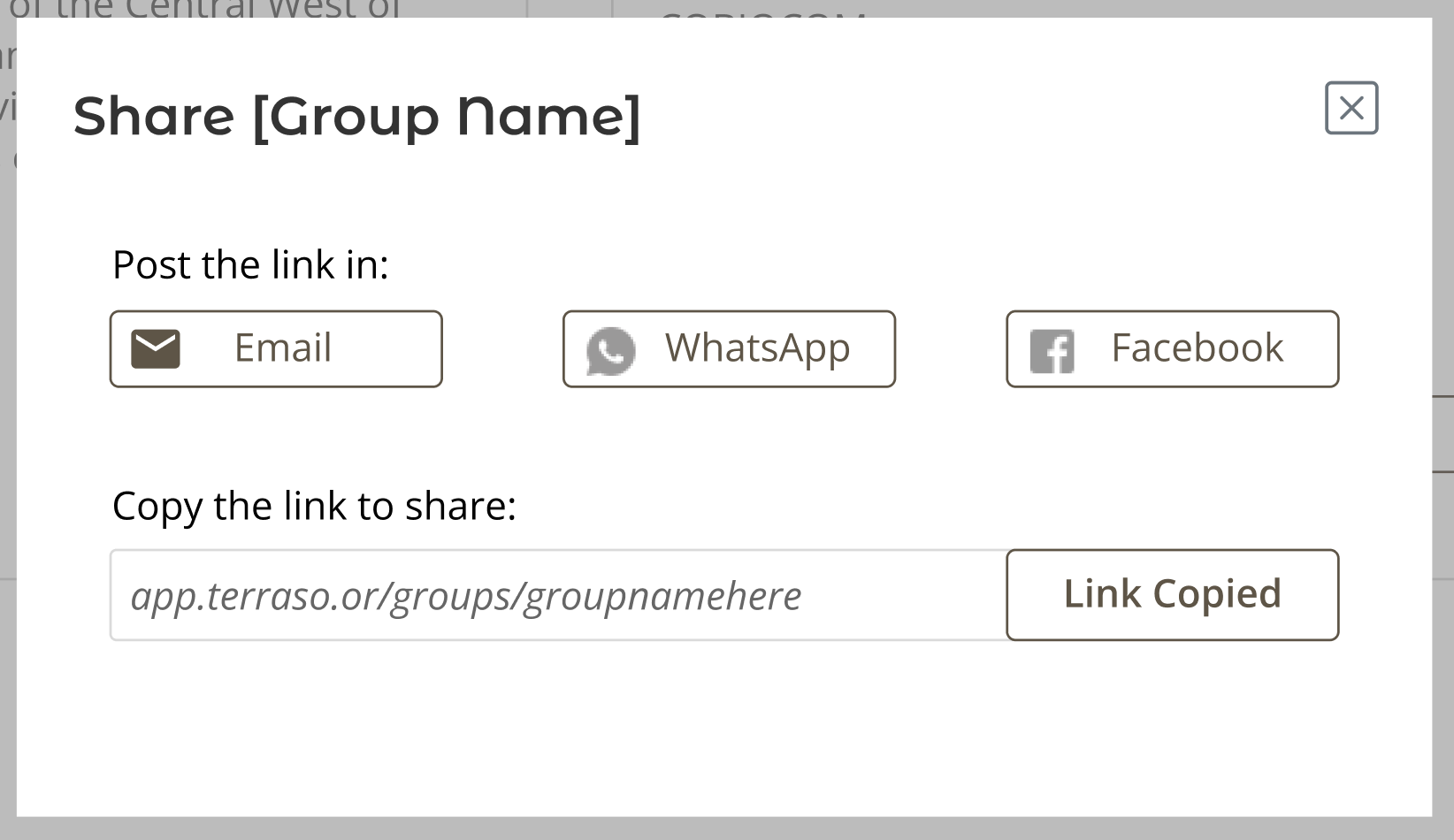 Share groups and landscapes via social · Issue #353 · techmatters/terraso-web-client · GitHub