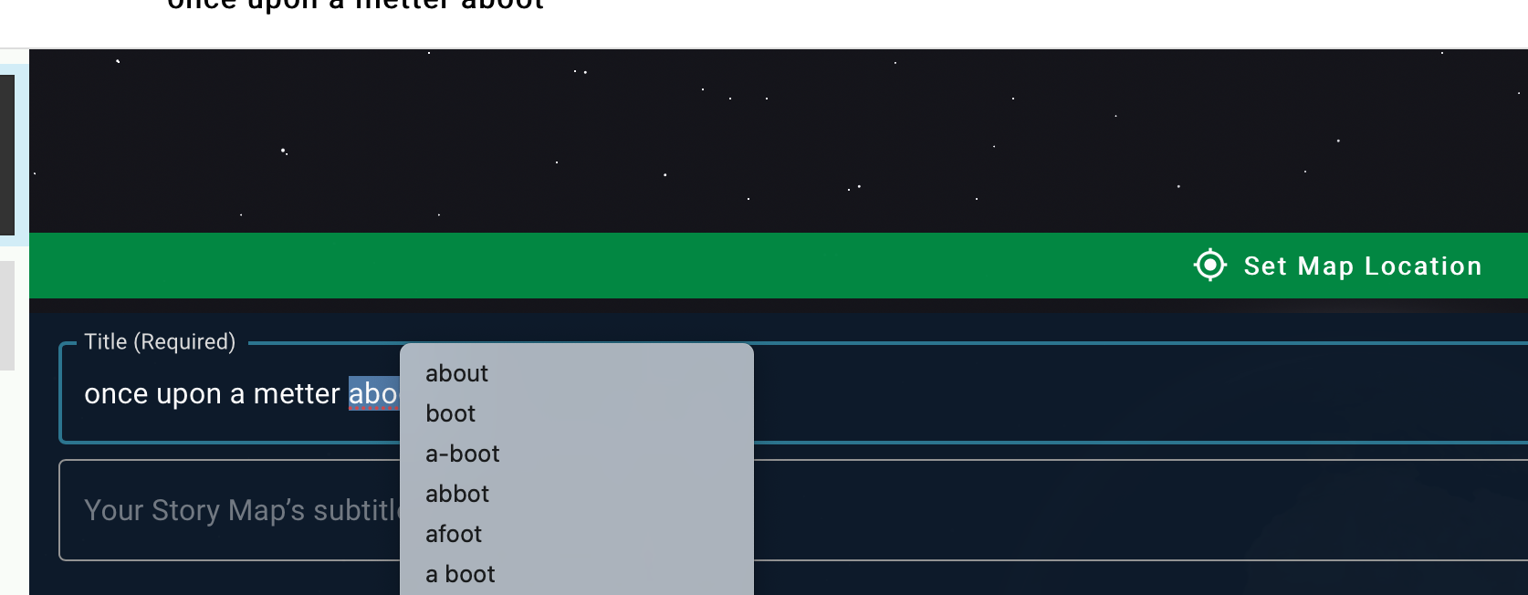 Add spellchecker to story maps · Issue #937 · techmatters/terraso-web-client · GitHub